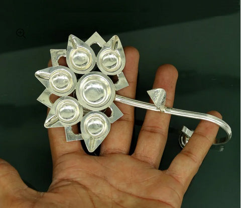 Silver Pancharthi diya|Arti Lamp - Silver Pooja Items for home, Return ...